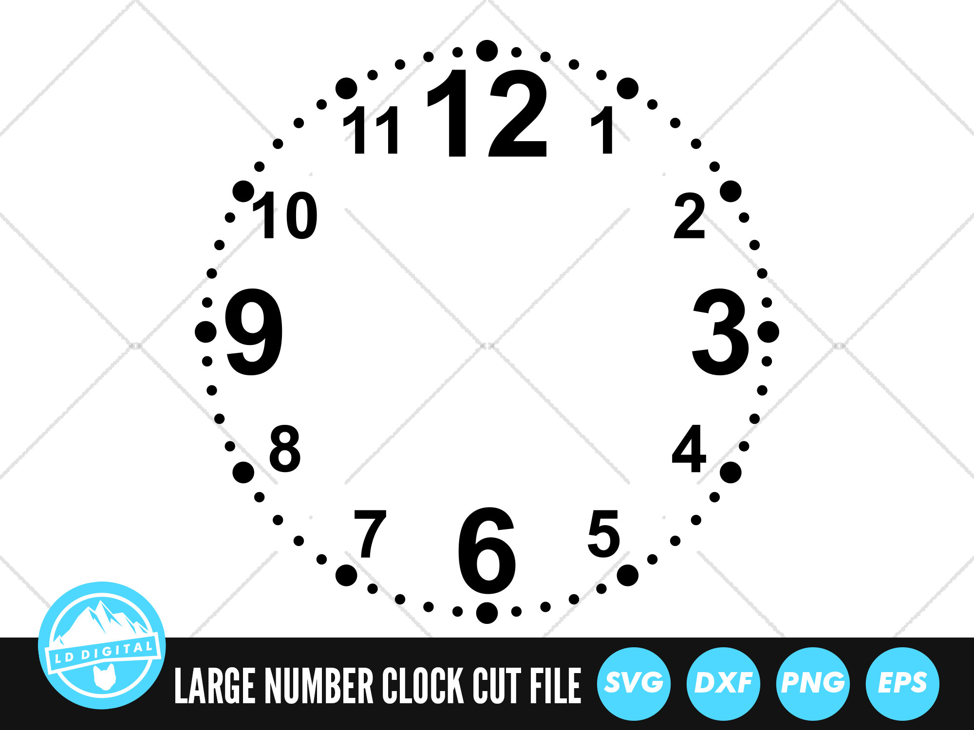 Clock Face Template For Kids
