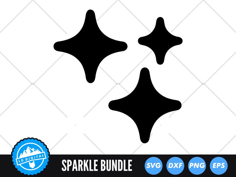 Sparkle SVG Bundle, Sparkle Stars SVG, Stars SVG, Star Clipart, Twinkle ...