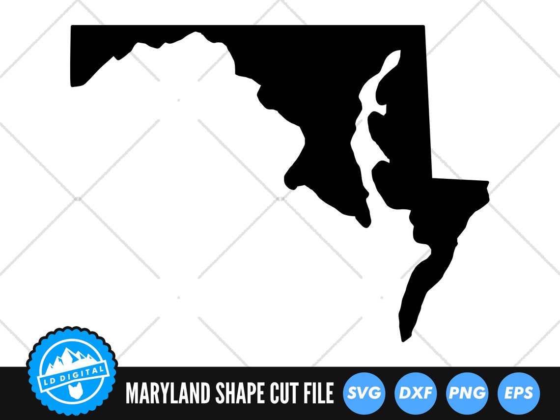 Maryland State SVG Files | Maryland Silhouette Cut Files | United ...