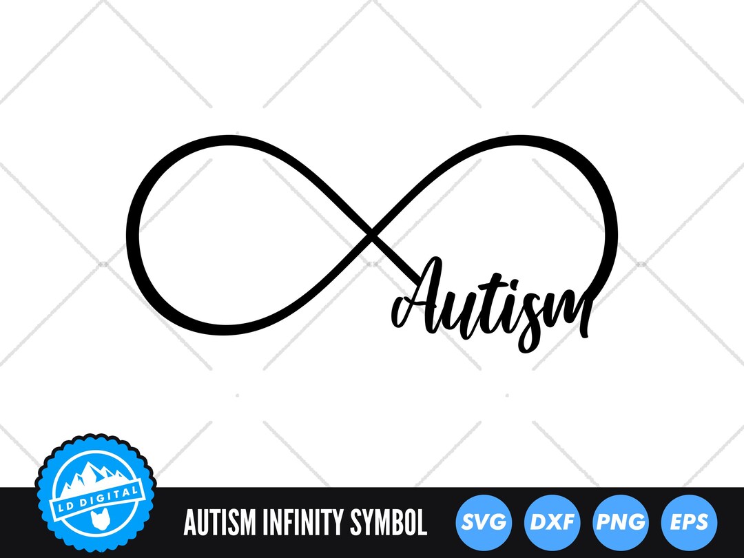 Autism Infinity Symbol SVG Cut File, Neurodiversity Awareness Clipart ...
