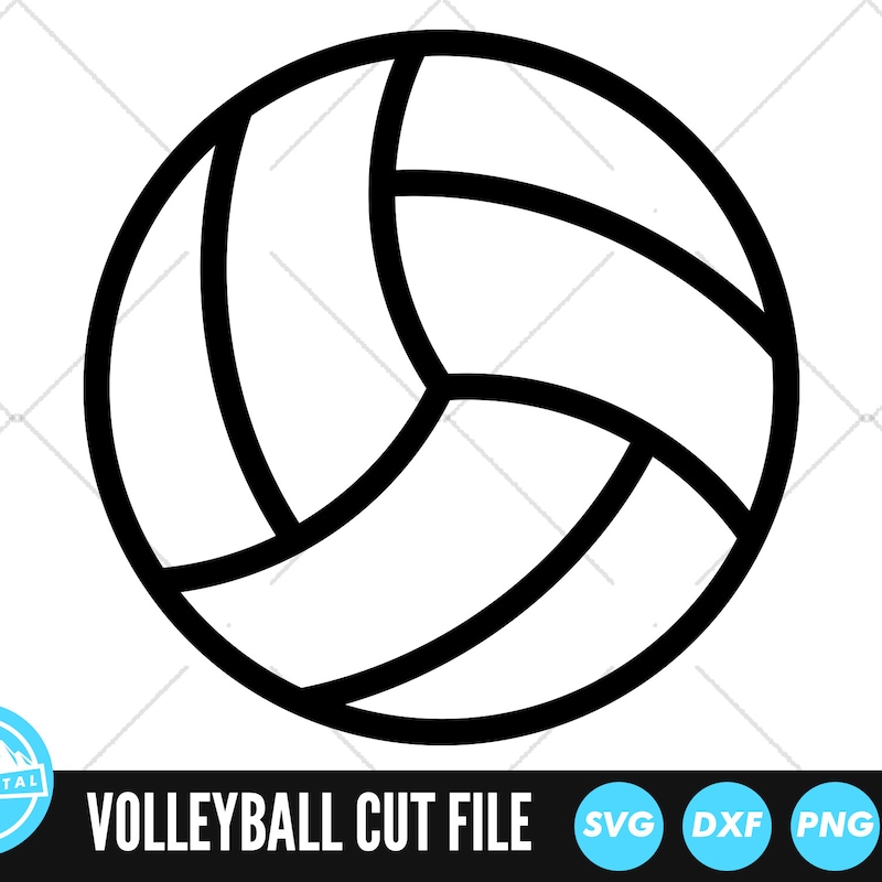 Volleyball Svg File - Etsy