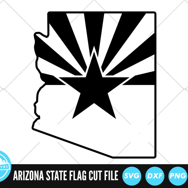 Arizona State Flag Svg - Etsy