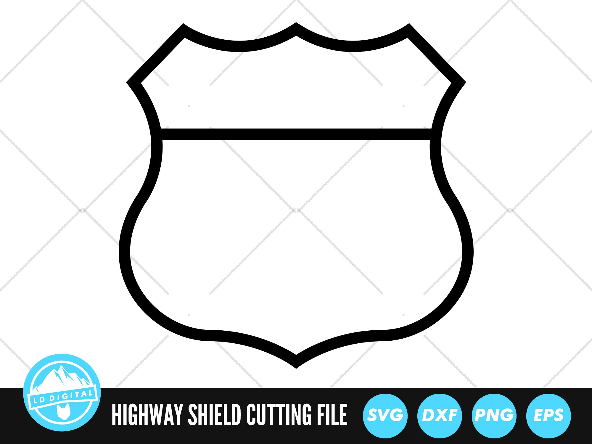 Blank Interstate Highway Sign Png