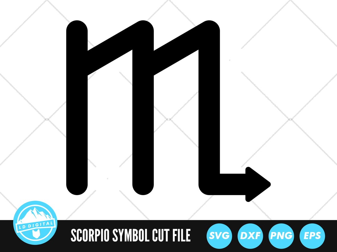 Scorpio Zodiac Symbol SVG Files | Zodiac Symbol Cut Files | Horoscope ...