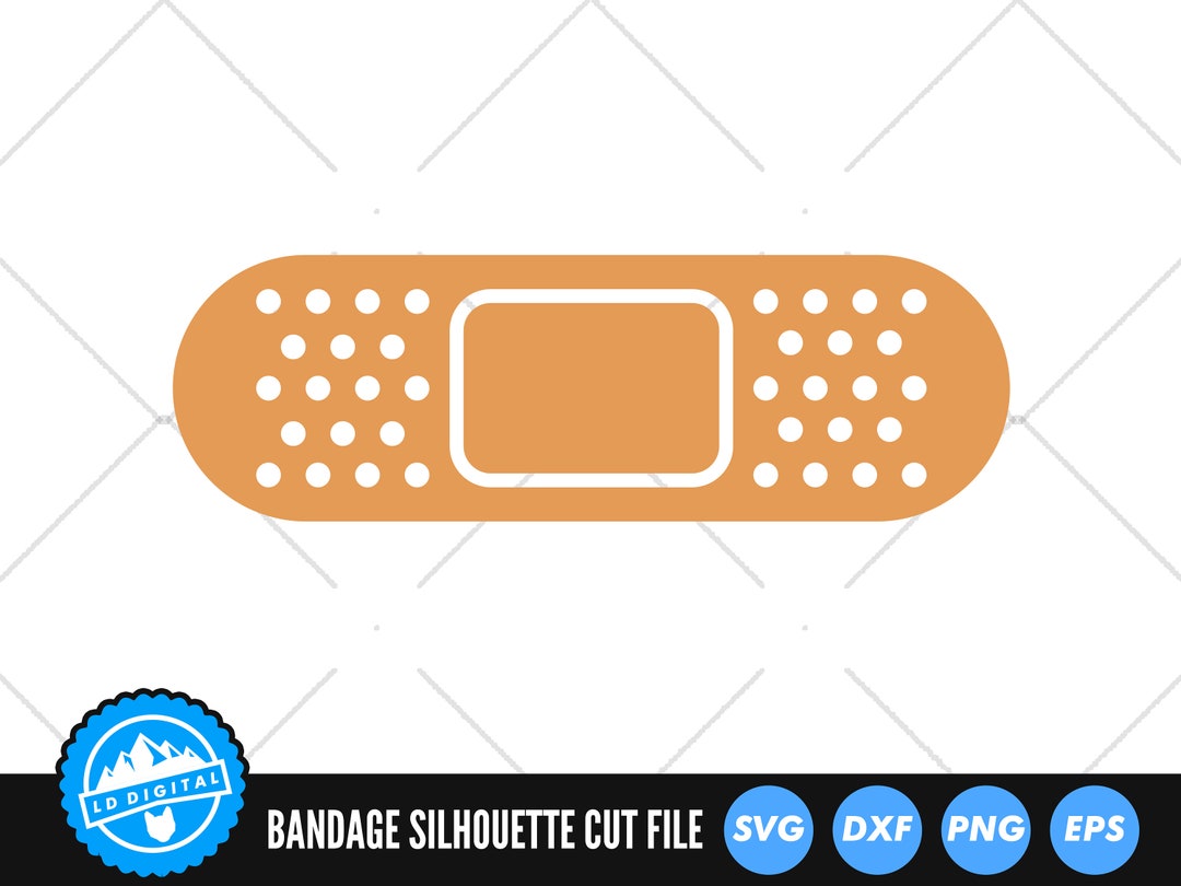 Bandage SVG Files | First Aid SVG Cut Files | Bandage Silhouette Vector ...