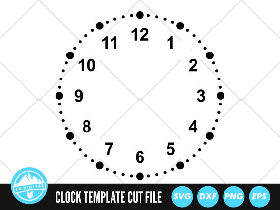 Clock Face SVG Files Clock Face Cut Files Clock Face - Etsy