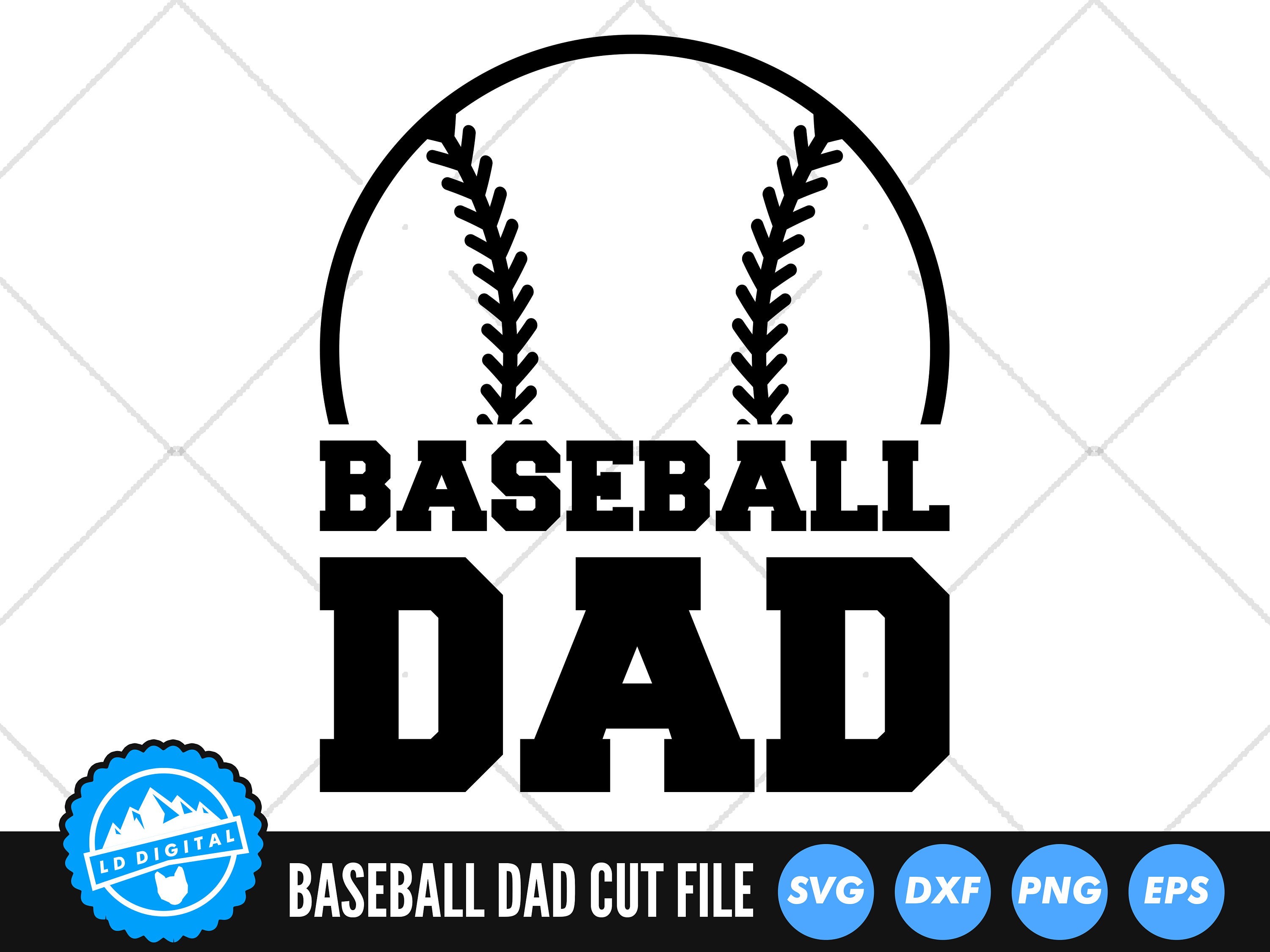 Baseball Dad SVG Files Baseball Dad Cut Files Baseball Dad | Etsy