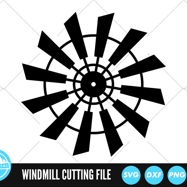 Windmill Svg - Etsy