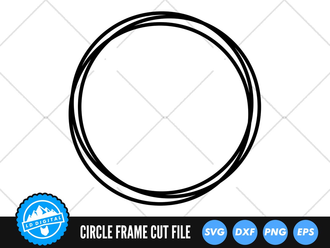 Circle Frame SVG Files | Circle Frame Cut Files | Circle Monogram ...