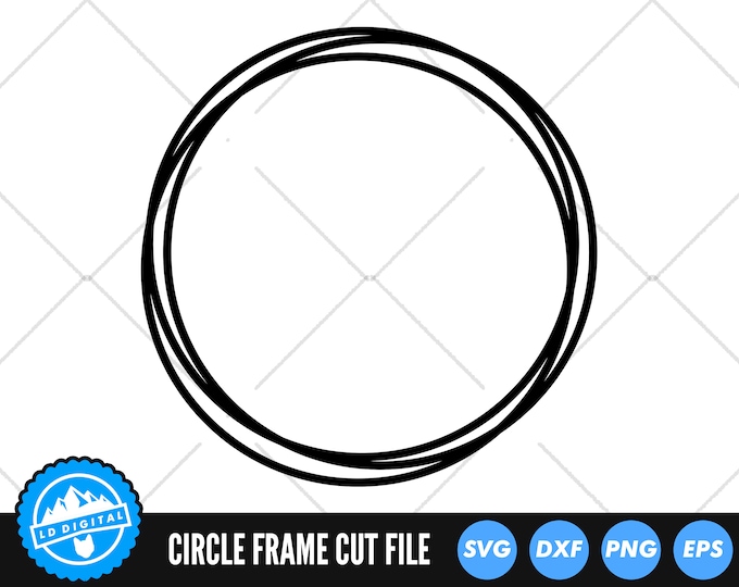 Circle Frame SVG, Frame SVG for Commercial Use, Cut File, Monogram Png ...