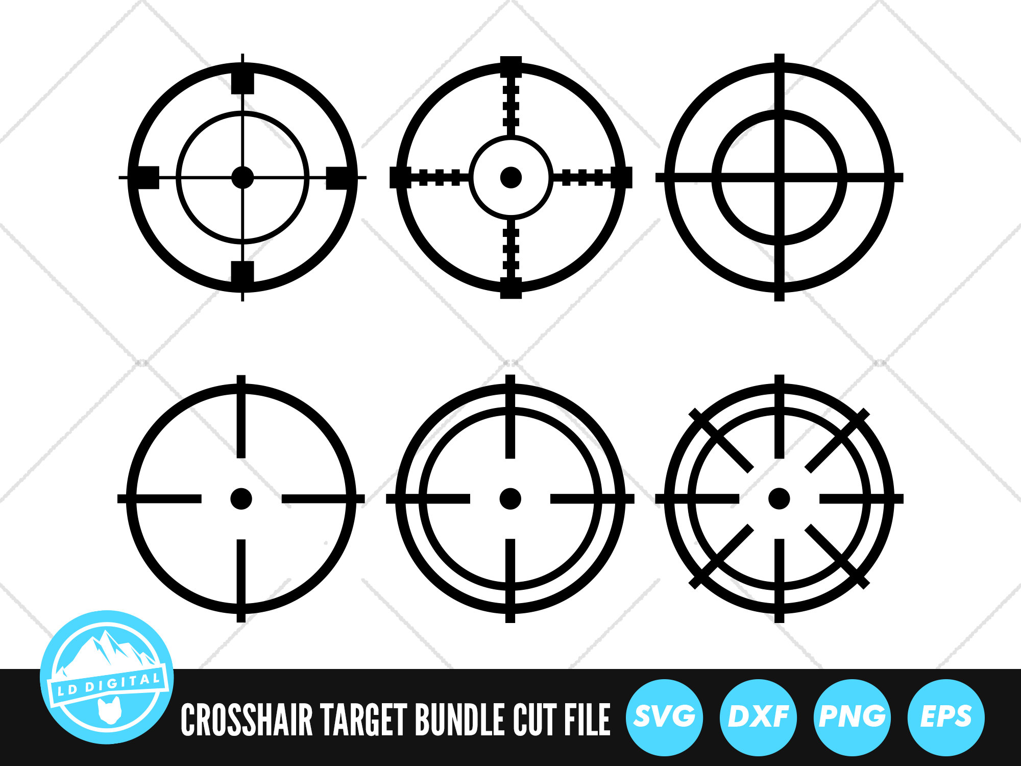 Crosshair Target Bundle SVG Files Crosshair Target Cut Files - Etsy New ...