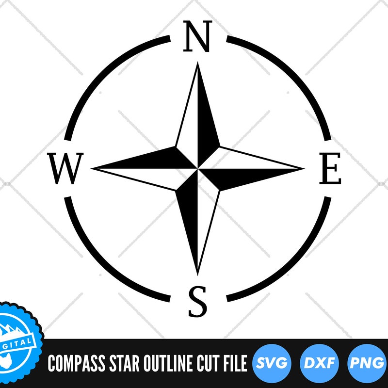 Compass Svg - Etsy
