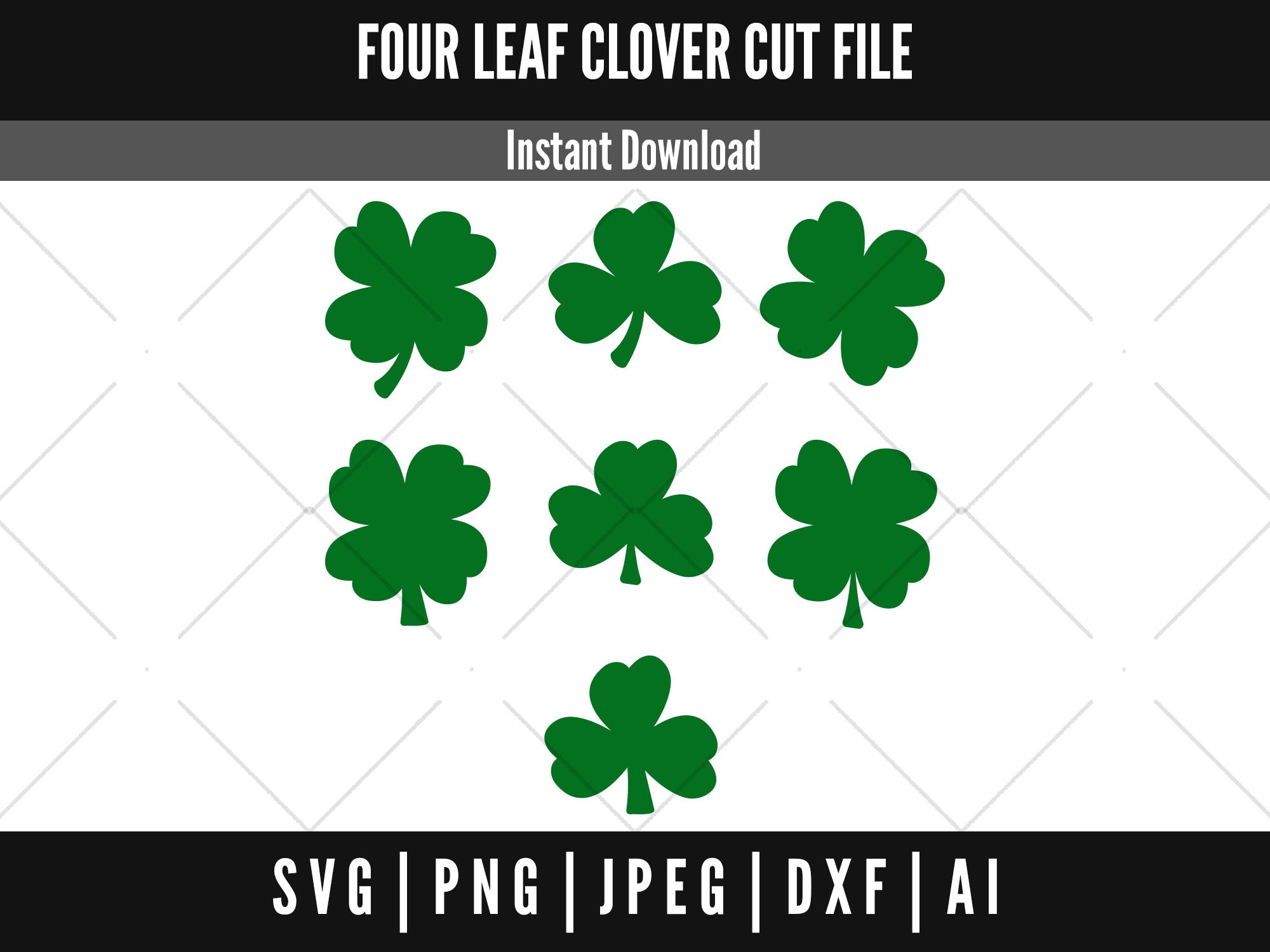 Kleeblatt SVG Vier Blatt Klee SVG Klee Blatt St. - Etsy Schweiz