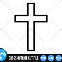 Cross Outline - Etsy