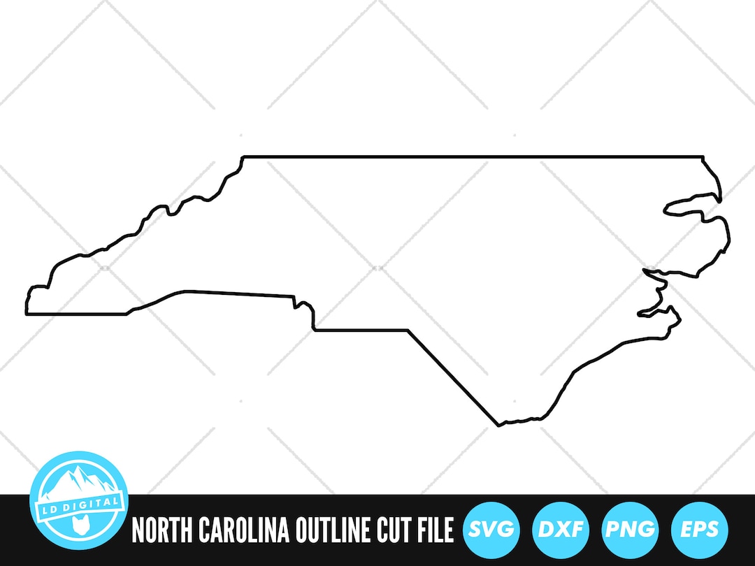 North Carolina Outline SVG Files | North Carolina Cut Files | United ...