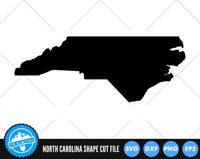 North Carolina State SVG Files North Carolina Silhouette Cut - Etsy