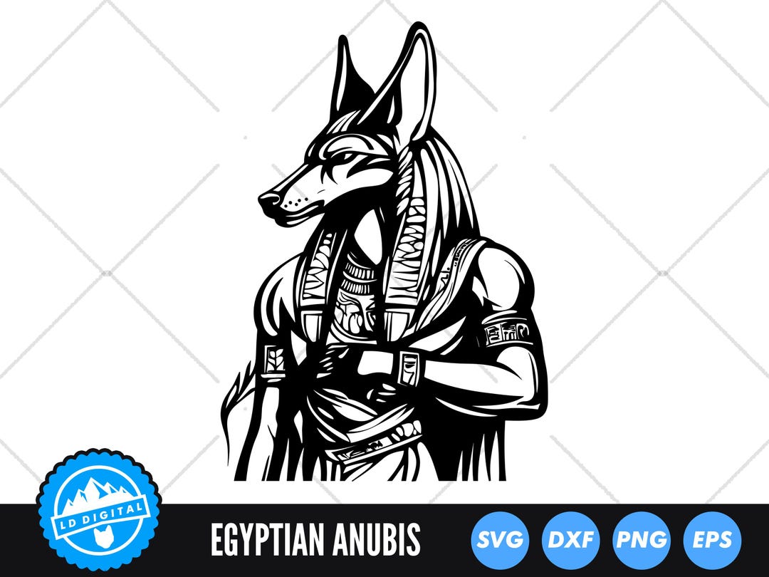 Egyptian Anubis SVG, Ancient Egypt Clipart, Anubis Silhouette, Egyptian ...