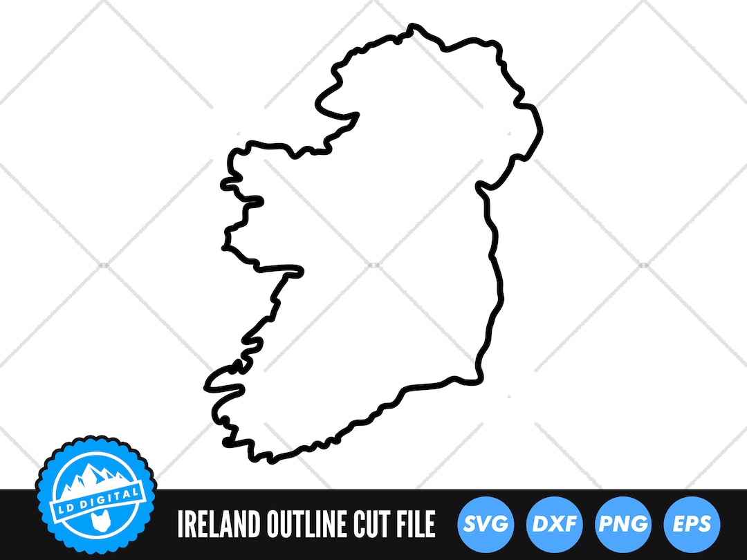 Ireland SVG | Ireland Cut Files | Ireland Outline SVG | Ireland ...