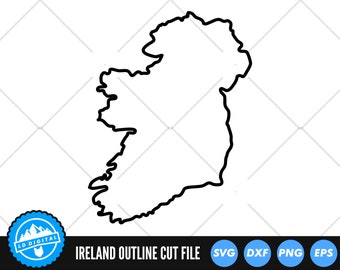 Ireland SVG Ireland Cut Files Ireland Outline SVG Ireland Silhouette ...