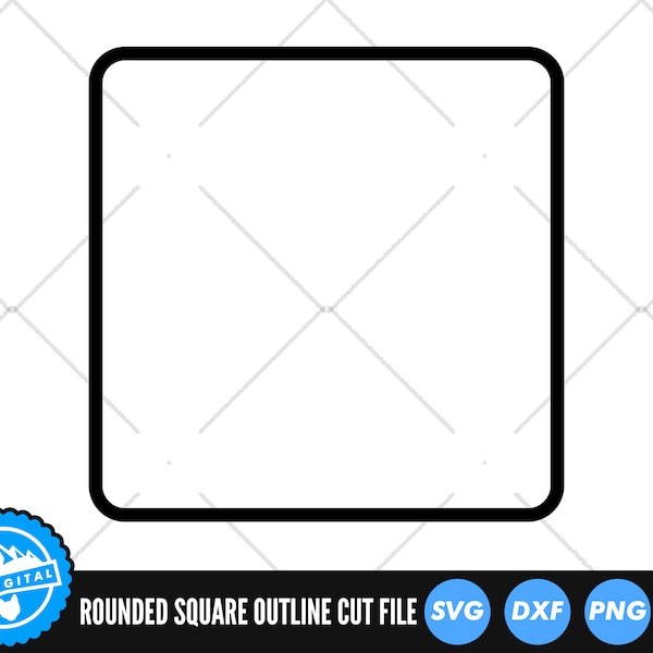 Square Outline Svg - Etsy