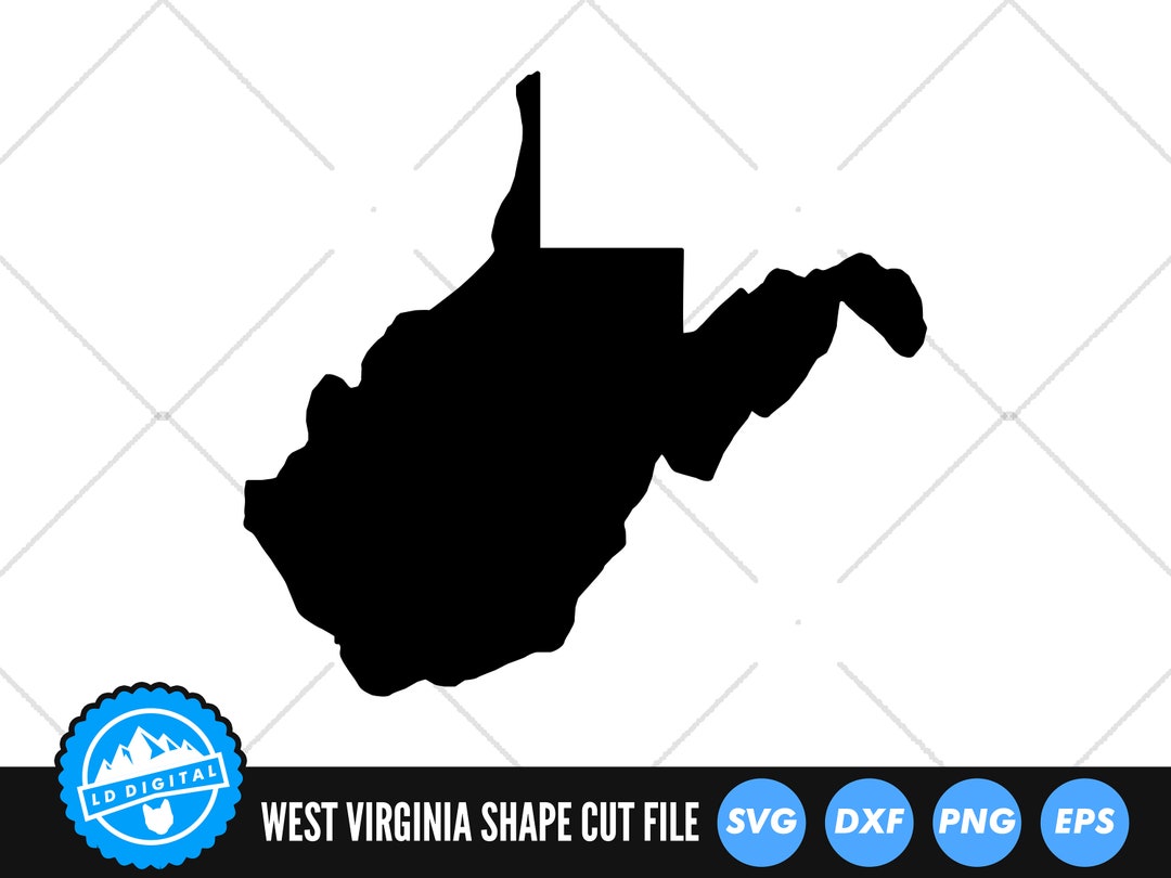 West Virginia State SVG Files | West Virginia Silhouette Cut Files ...