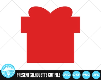 Present Outline SVG Files | Present Vector | Merry Christmas Clip Art ...