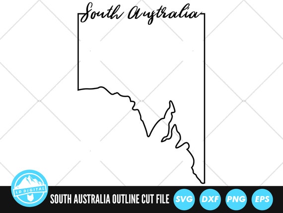 South Australia Outline SVG Files South Australia Cut Files | Etsy