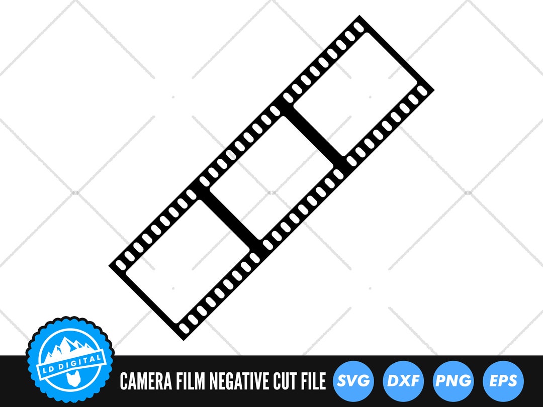 Camera Film Negative SVG Files | Movie Film Strip SVG Cut Files ...