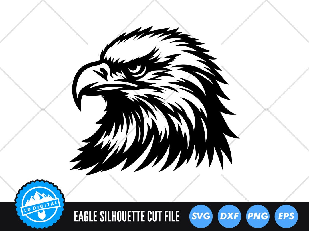 Eagle SVG Files Bald Eagle Cut Files Animal Vector Eagle Silhouette ...