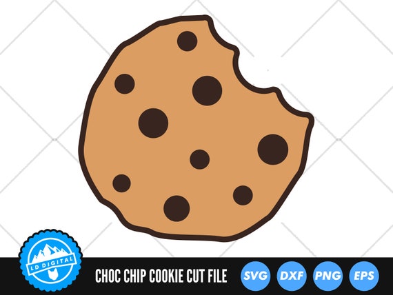Chocolate Chip Cookie SVG Files Choc Chip Cookies SVG Cut | Etsy