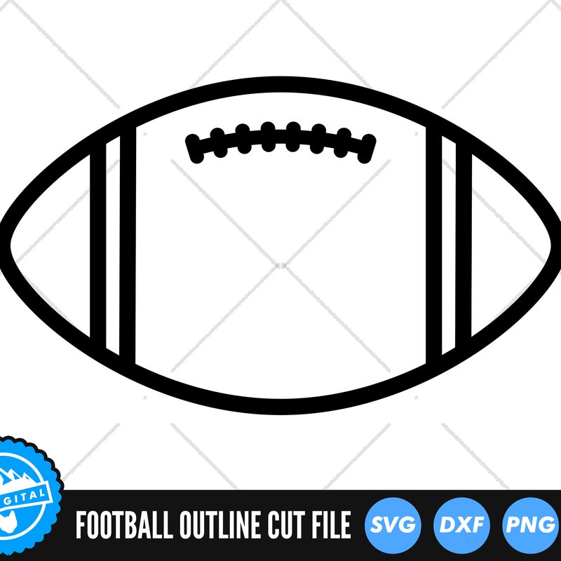Football Outline Svg - Etsy