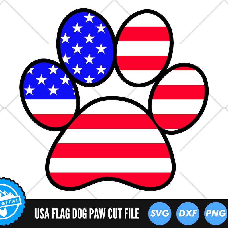 Dog Paw Flag - Etsy