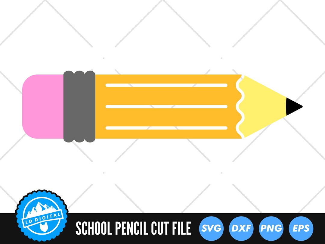 Pencil SVG Files | School Pencil SVG Cut Files | Teacher Clip Art ...