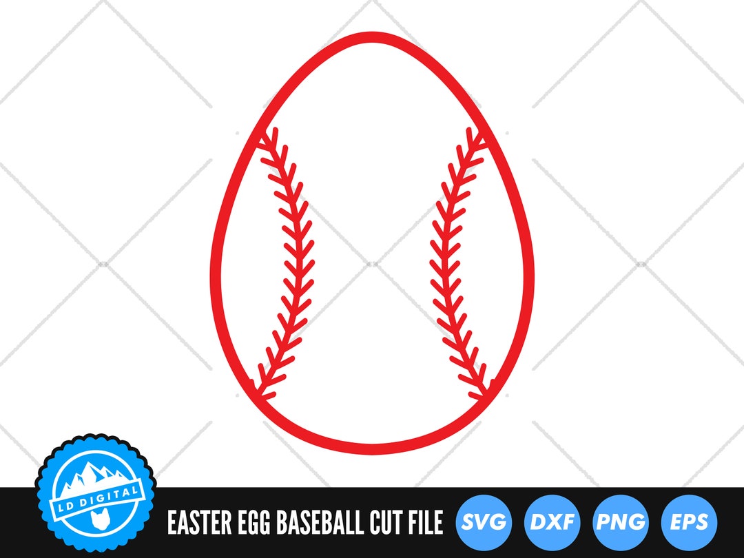 Easter Egg Baseball SVG Files | Easter 2021 Cut Files | Easter Eggs ...