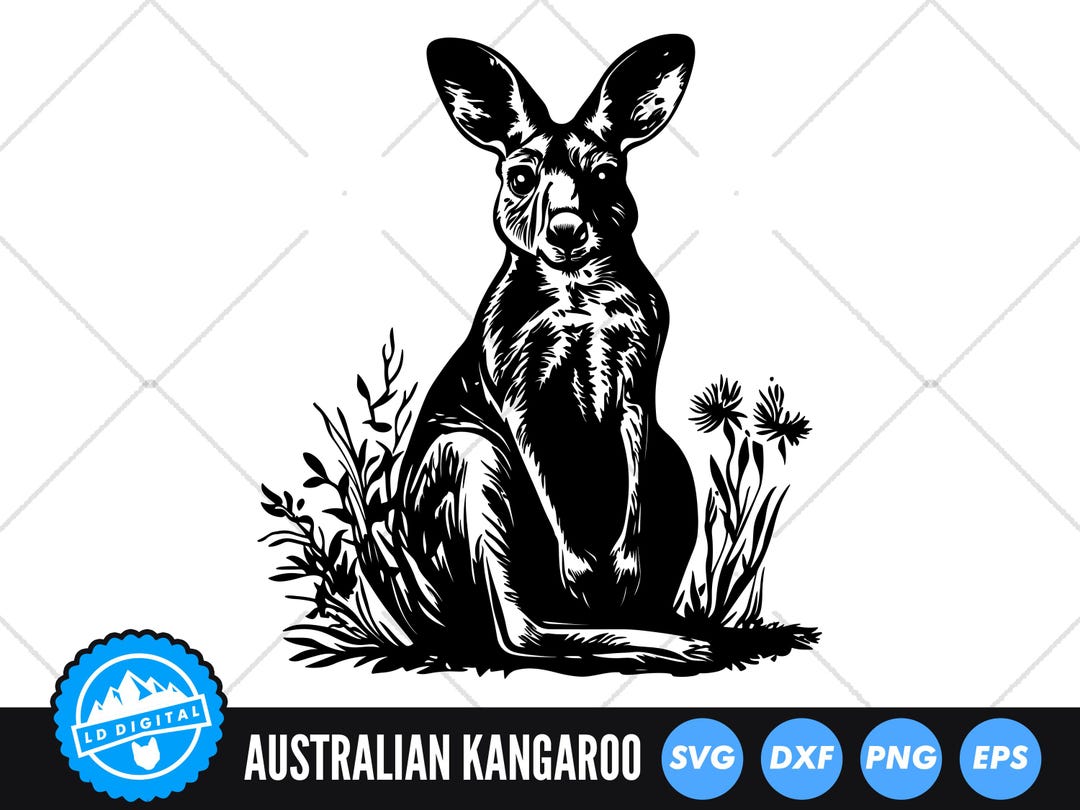 Kangaroo SVG Files | Kangaroo Cut Files | Australian Animal Vector ...
