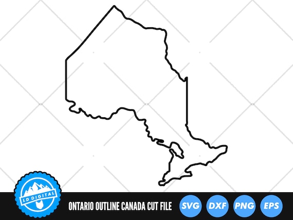 Ontario Outline SVG Files Ontario Cut Files Canadian | Etsy