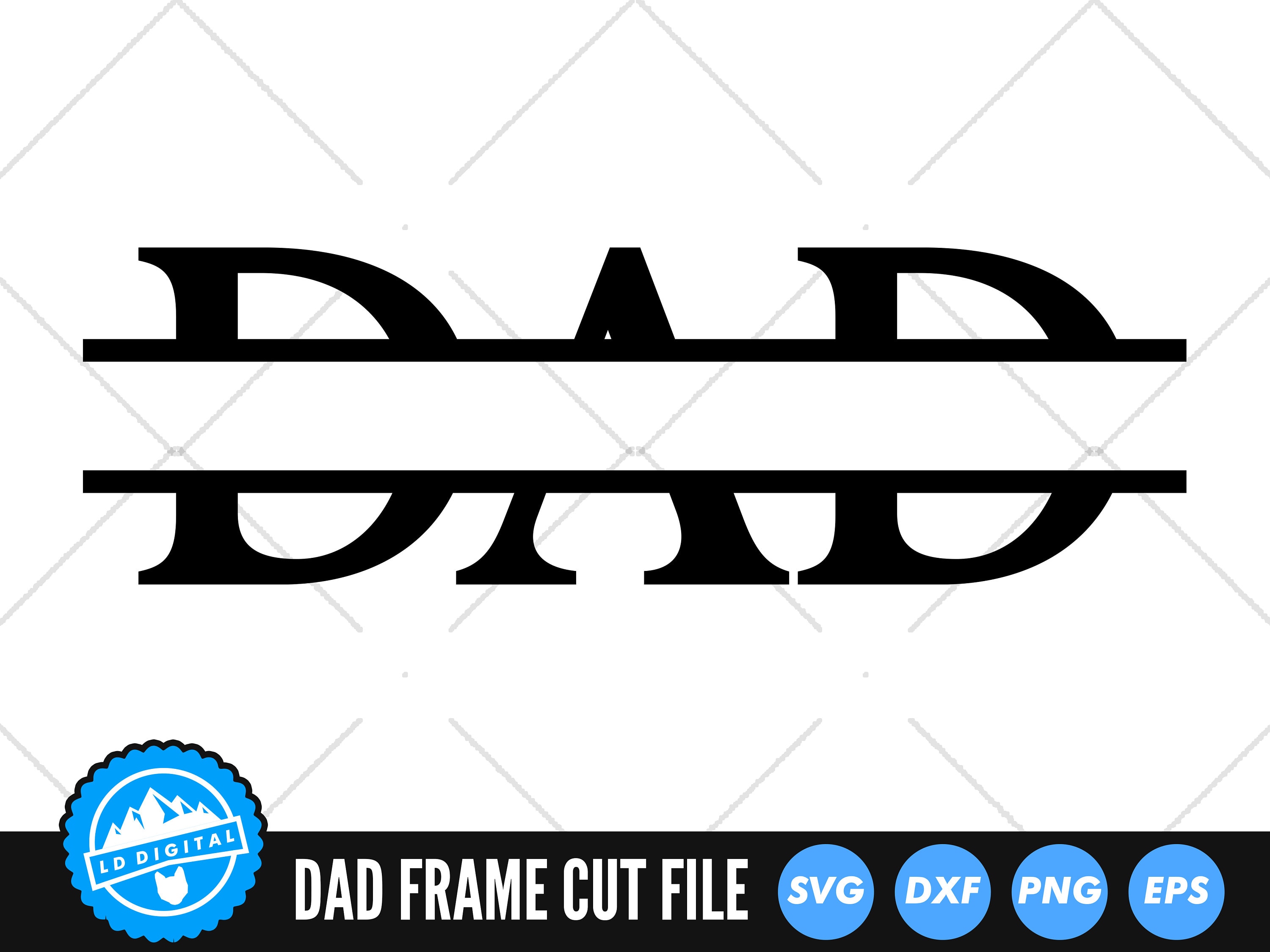Dad SVG Files Dad Frame SVG Cut Files Father's Day SVG - Etsy