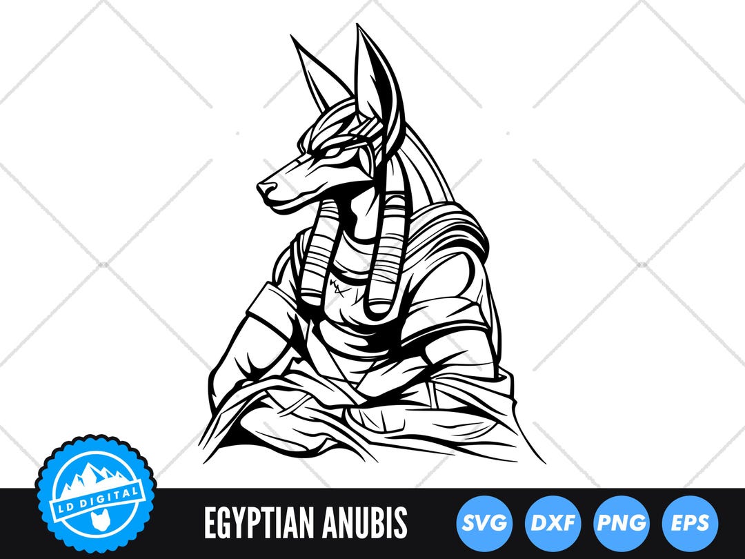 Egyptian Anubis SVG, Ancient Egypt Clipart, Anubis Silhouette, Egyptian ...