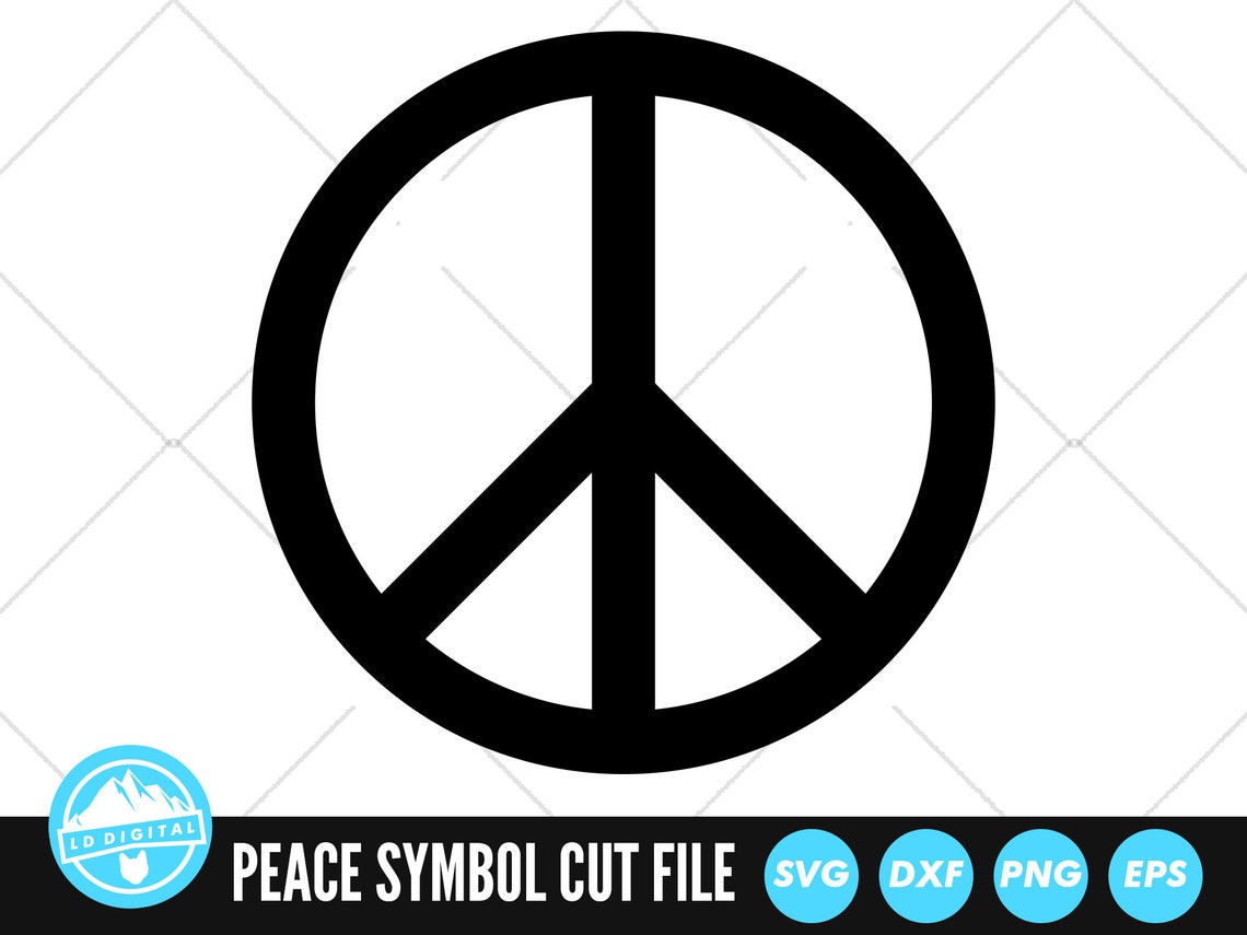 Peace Sign SVG Files | Peace Symbol Cut Files | Peace Logo Vector Files ...