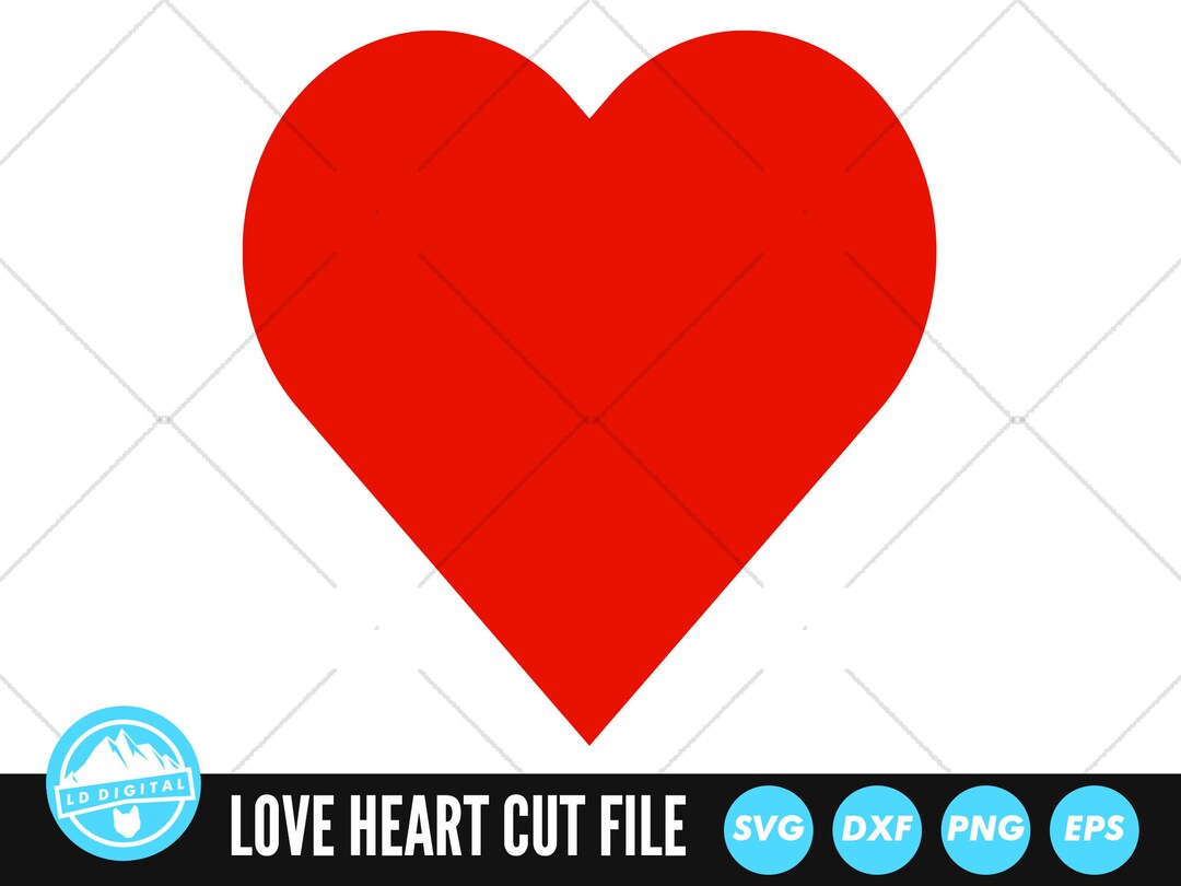 Heart SVG Files | Love Heart Cut Files | Love Heart Vector Files | Love ...