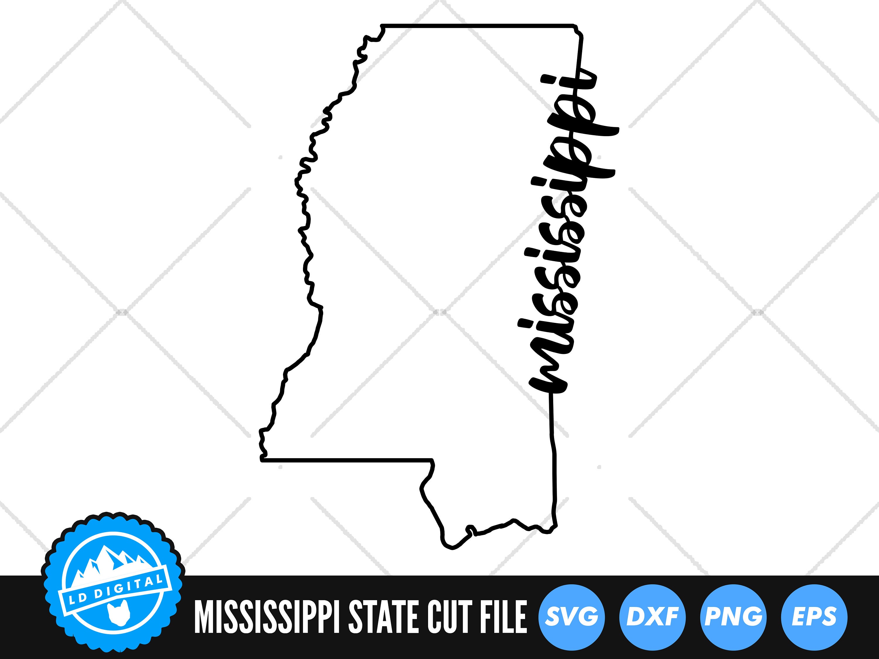 Esquema de Mississippi con archivos SVG de texto / Archivos de - Etsy ...
