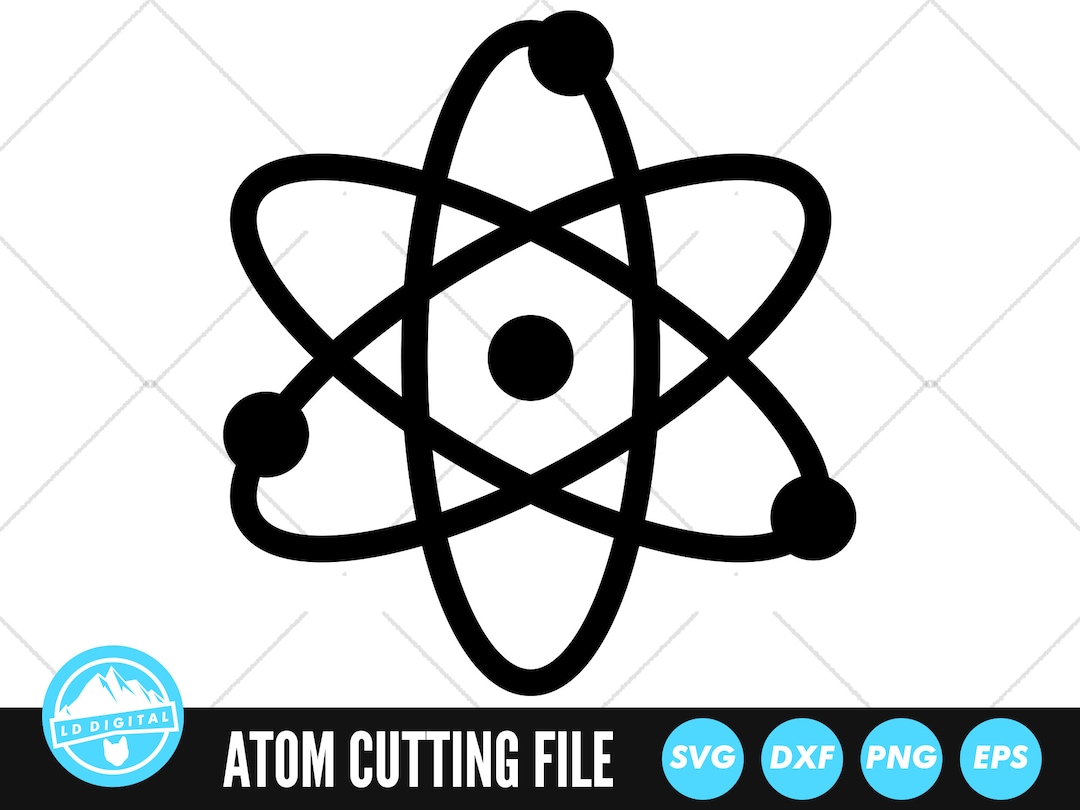 Atom SVG Files | Atomic Cut Files | Science Vector Files | Atoms Vector ...