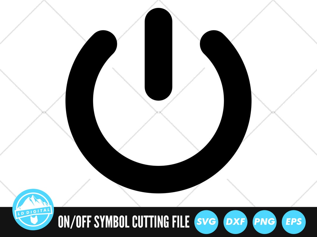 Power Button SVG Files | On-off Button Cut Files | Power Symbol Vector ...