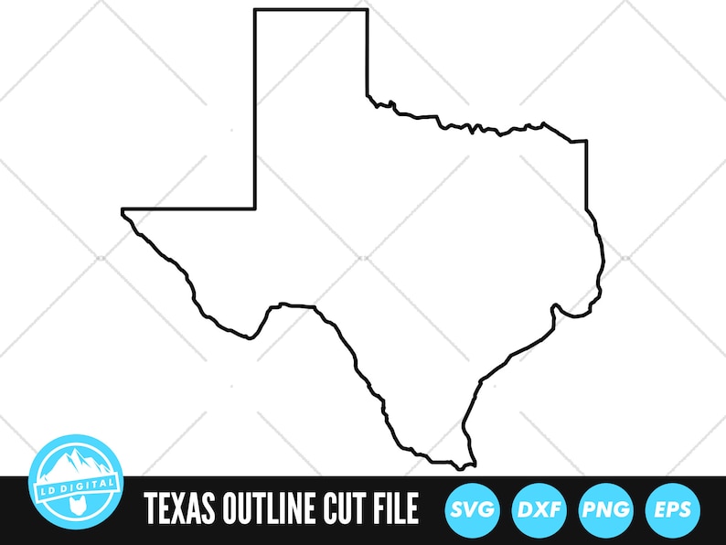 Texas Outline SVG Files | Texas Cut Files | United States of America ...