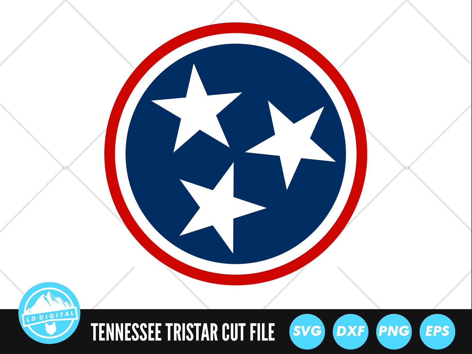Tennessee Tristar SVG Files Tennessee State Cut Files | Etsy