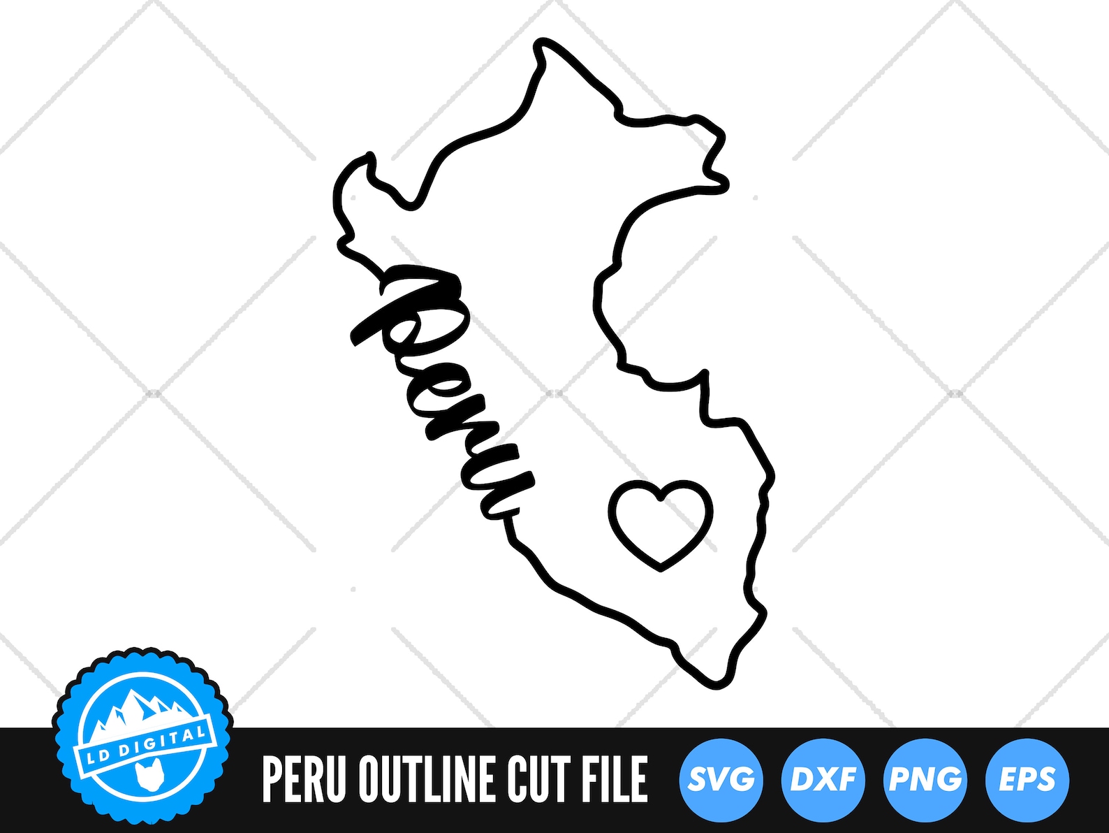Peru SVG Peru Cut Files Peru Outline SVG Peru Silhouette - Etsy