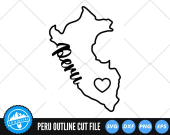 Peru SVG | Peru Cut Files | Peru Outline SVG | Peru Silhouette SVG ...