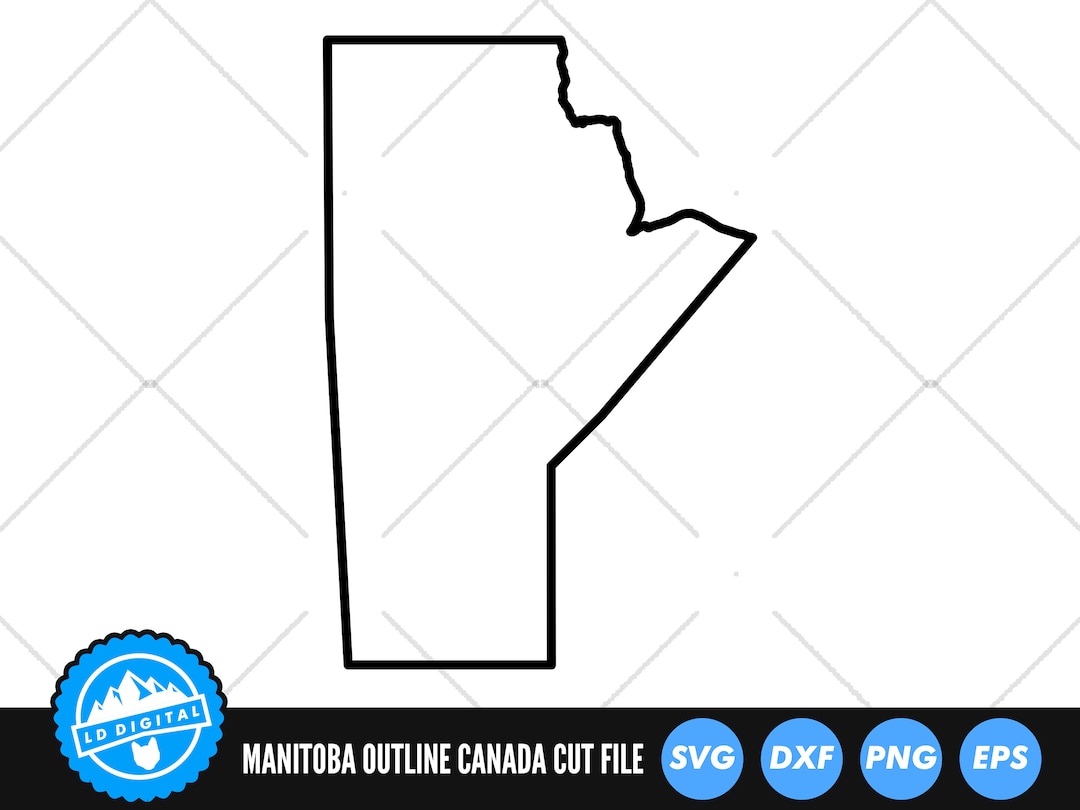 Manitoba Outline SVG Files | Manitoba Cut Files | Canadian Provinces ...