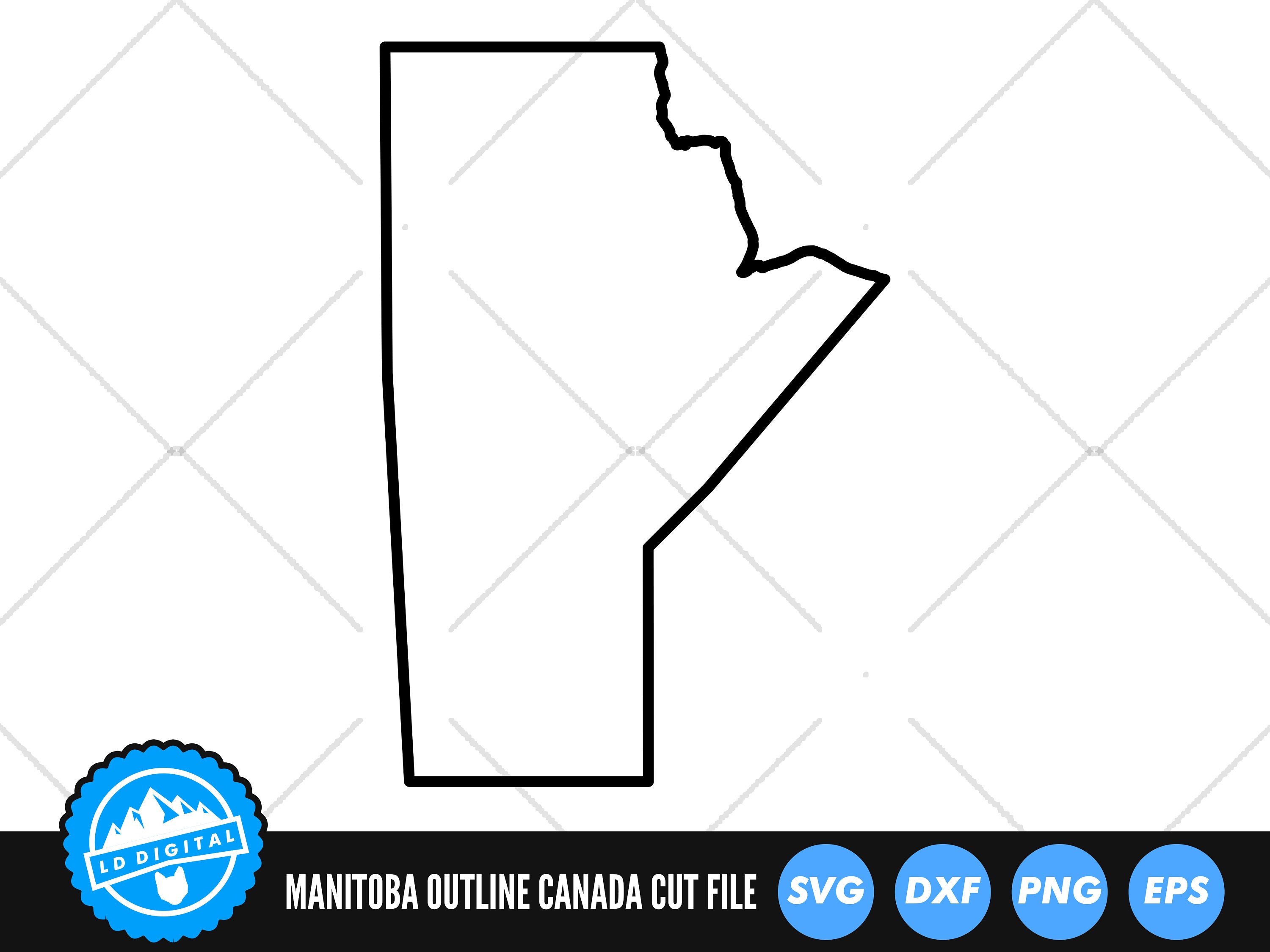 Manitoba Outline SVG Files | Manitoba Cut Files | Canadian Provinces ...