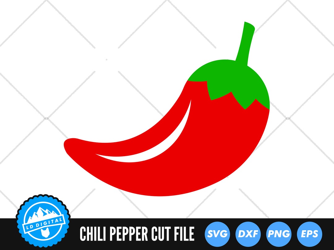 Chili Pepper SVG Files | Red Pepper SVG Cut Files | Hot Pepper Vector ...